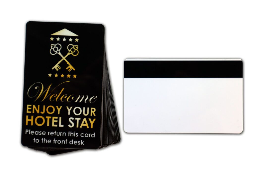 Hotel swipe card store